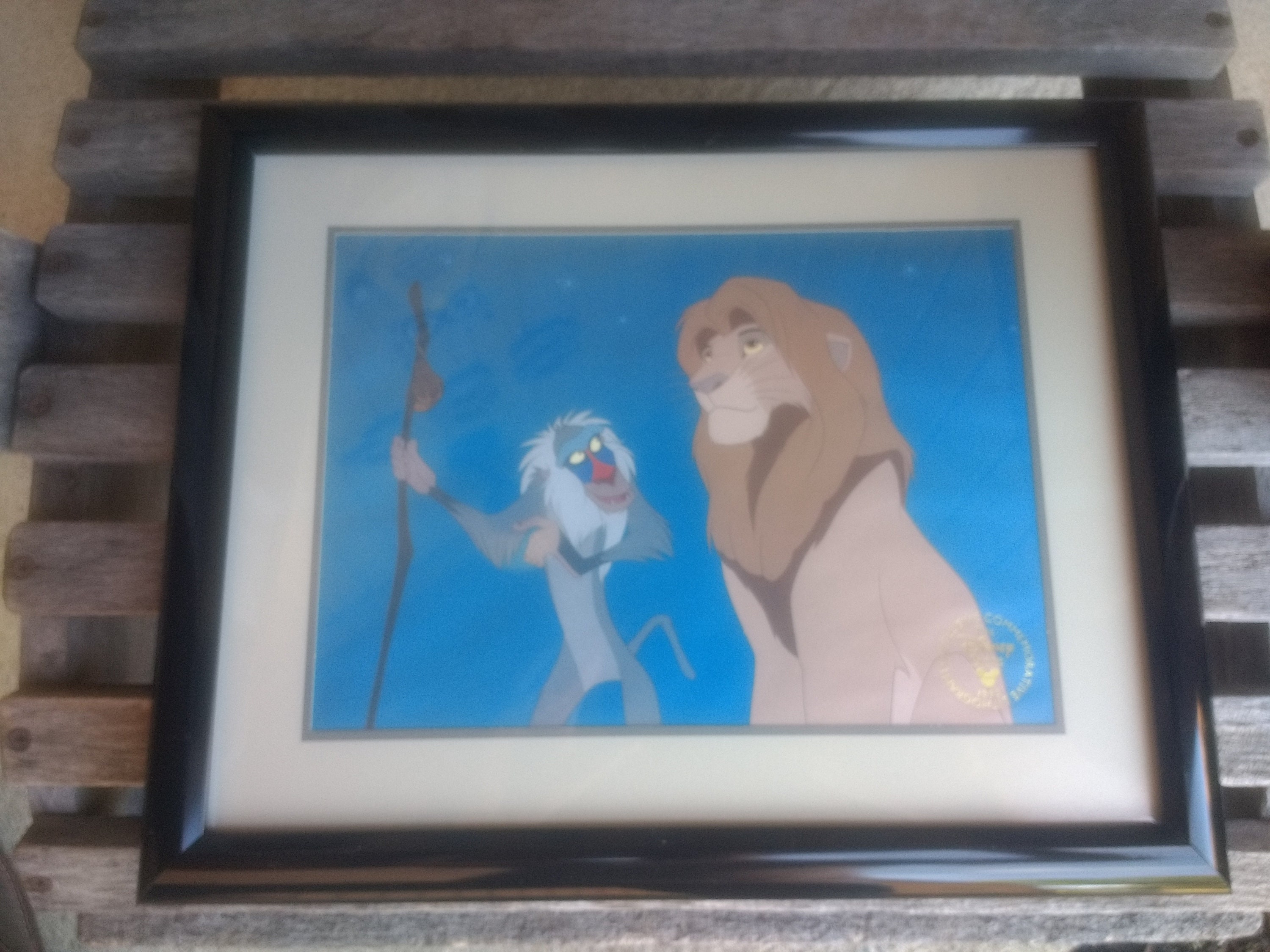 Disney the Lion King Mufasa and Rafiki Lithograph Art Print | Etsy
