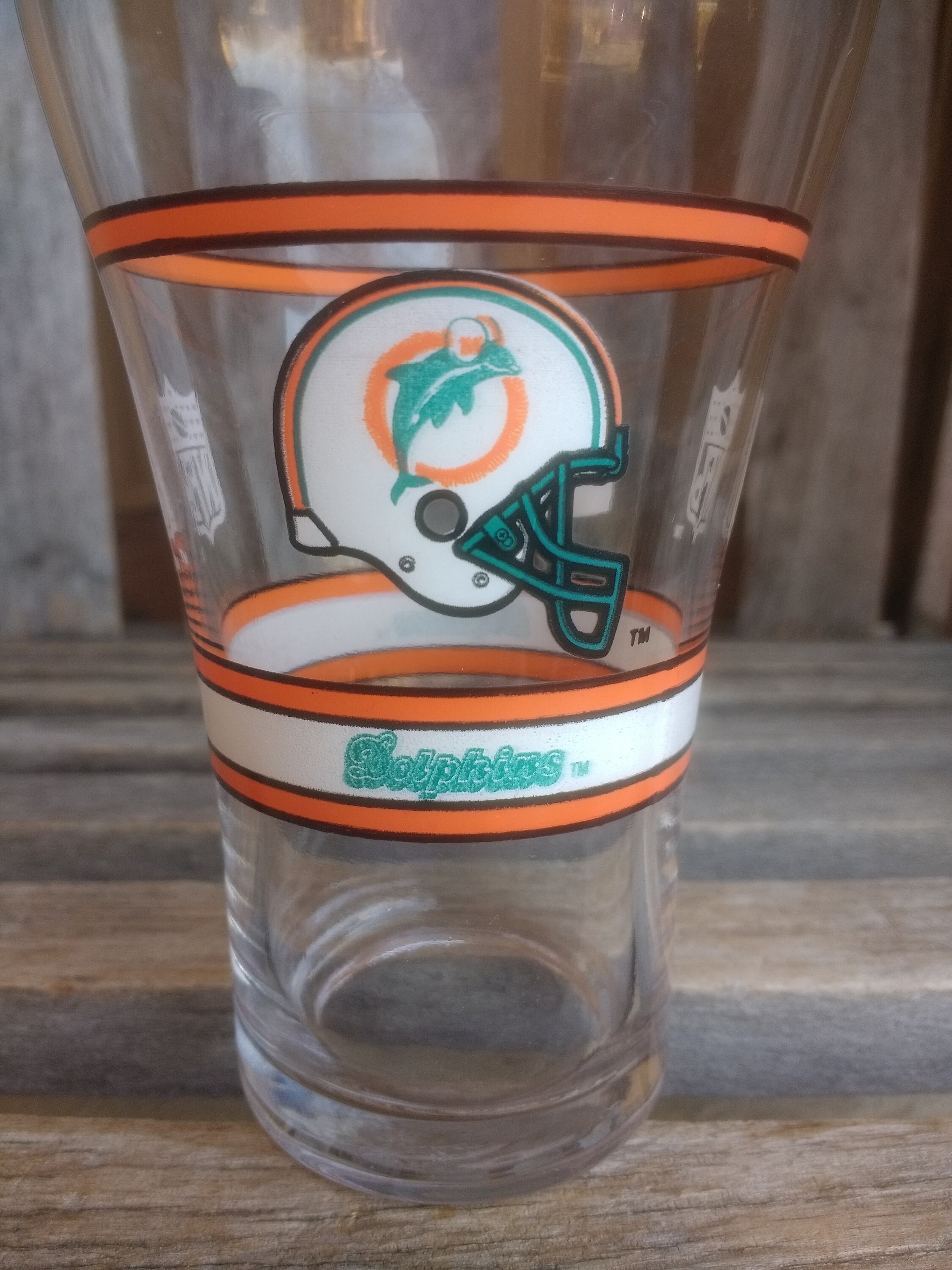 Vintage Miami Dolphins Coca Cola Glass Official NFL Souvenir - Etsy