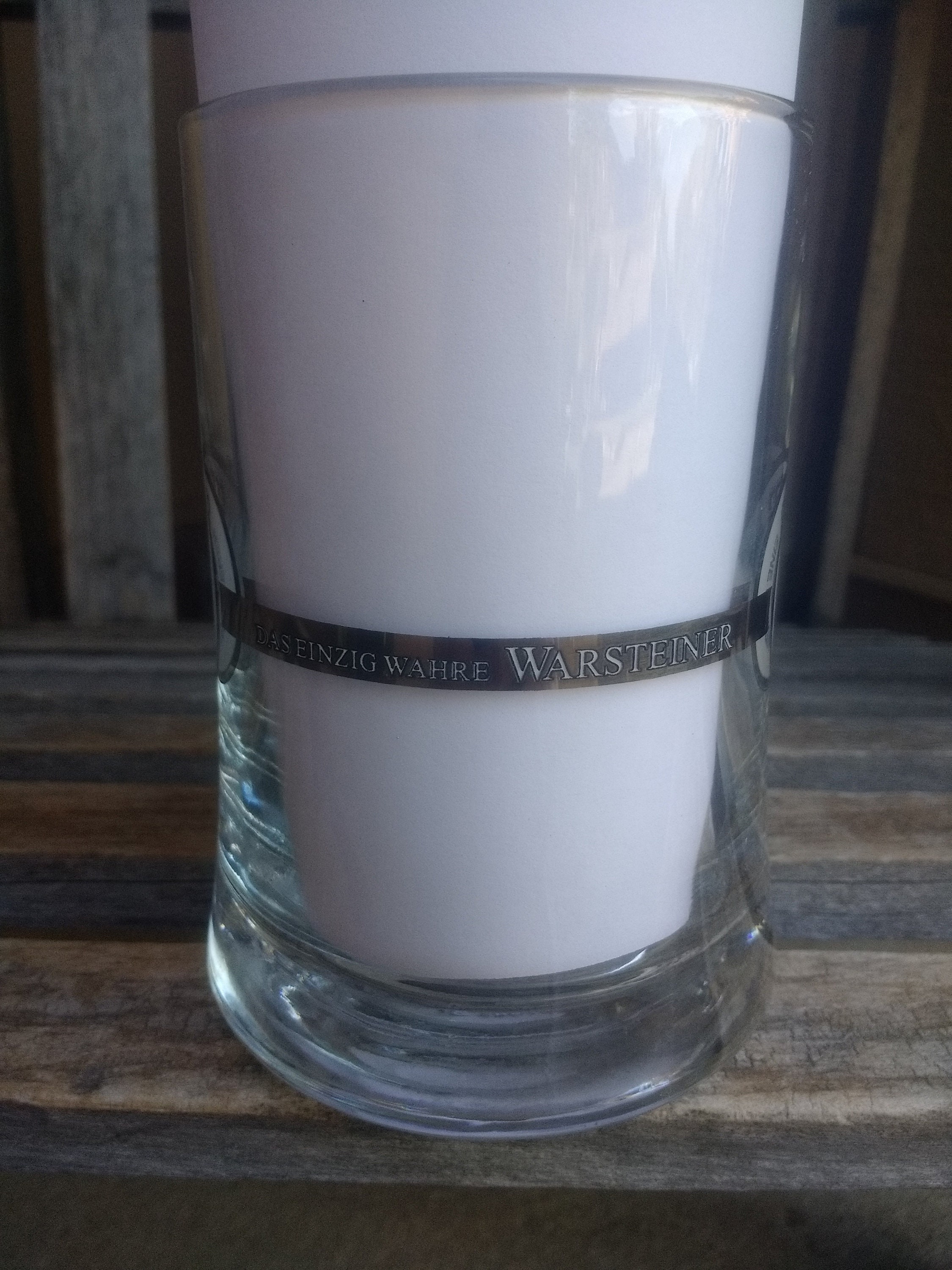 Vintage Warsteiner Glass Beer Stein Retro German Tankard Volume 0.4l ...