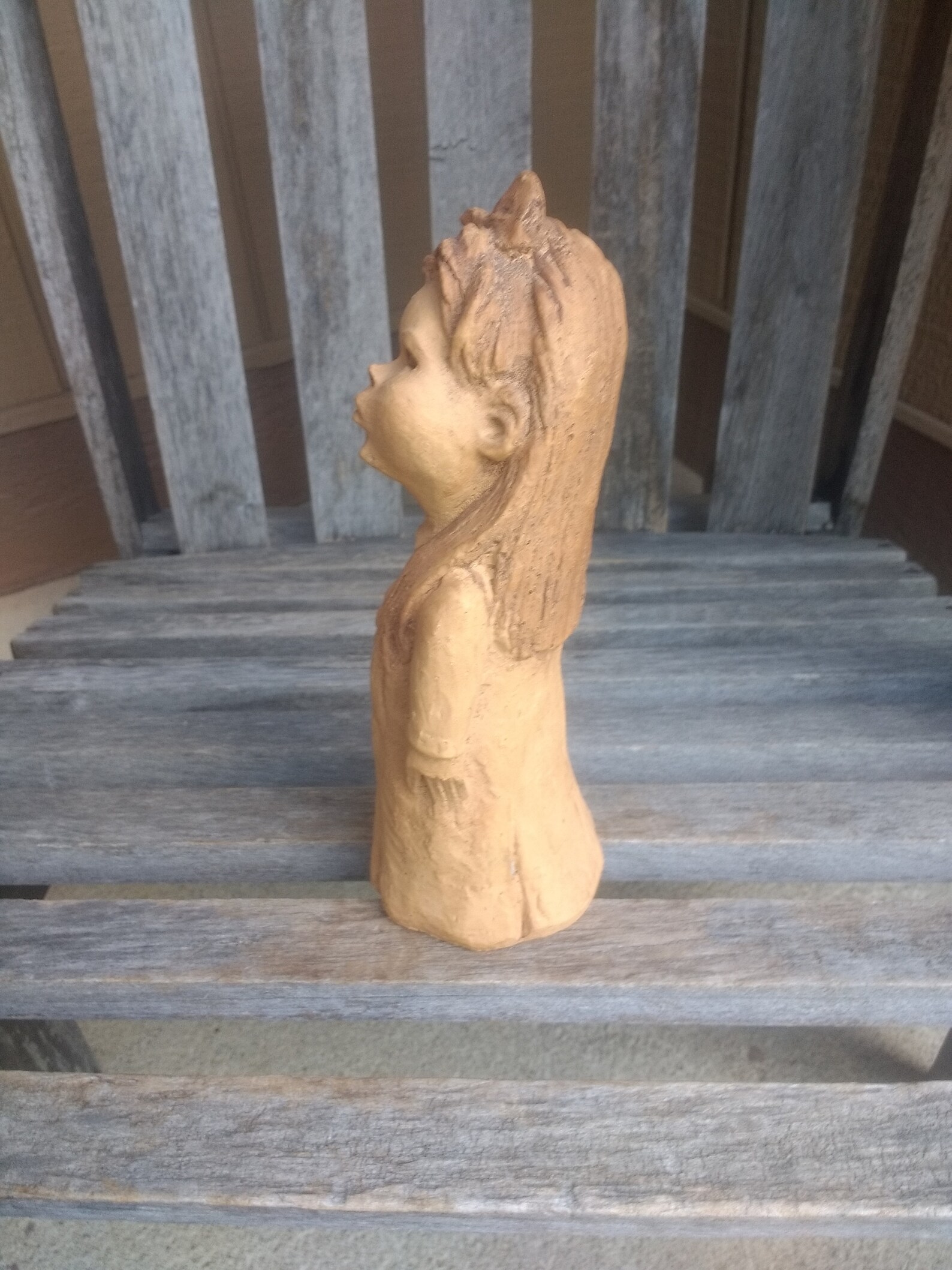 Vintage Lee Bortin Originals Sculpture Little Girl Figurine Statue ...