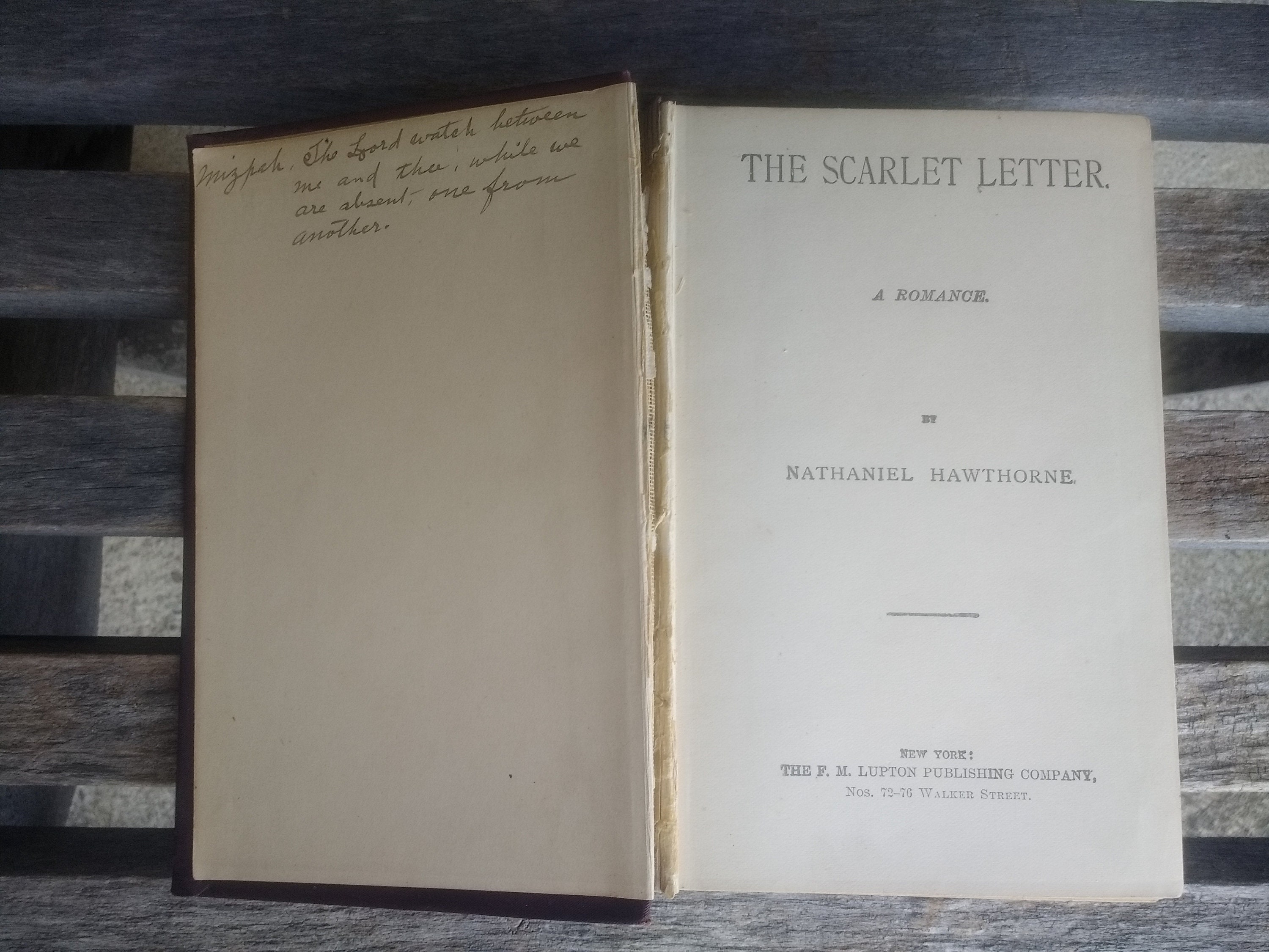 Rare Antique the Scarlet Letter Hardback Book Author Nathaniel ...