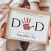 Fathers Day Handprint Craft, Dad Handprint Sign, Fathers Day Gift ...