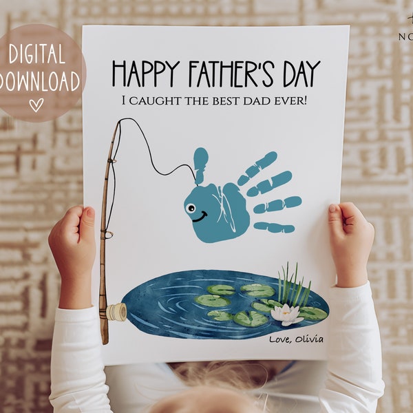 Father Day Handprint - Etsy