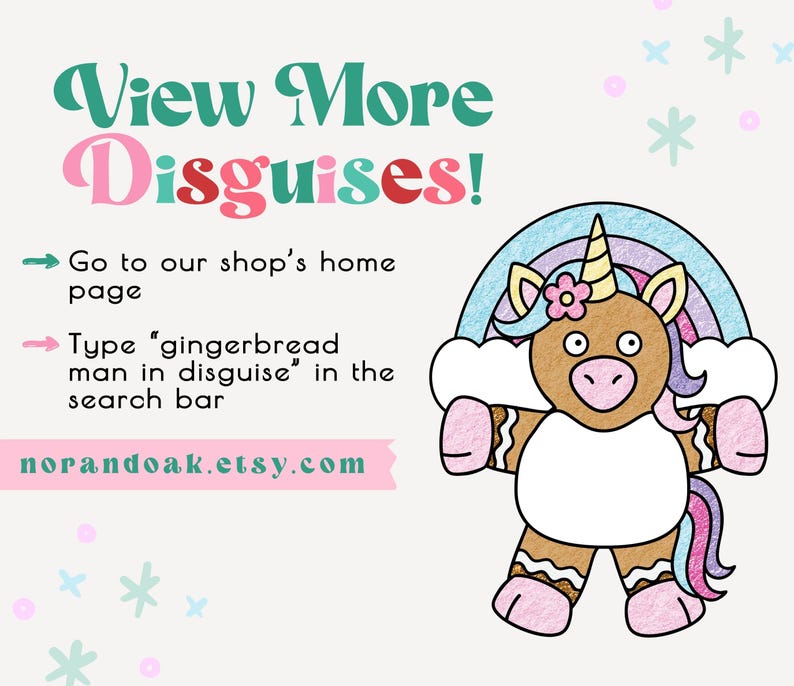 Disguise a Gingerbread Man, Gingerbread Disguise Printable, Mermaid ...