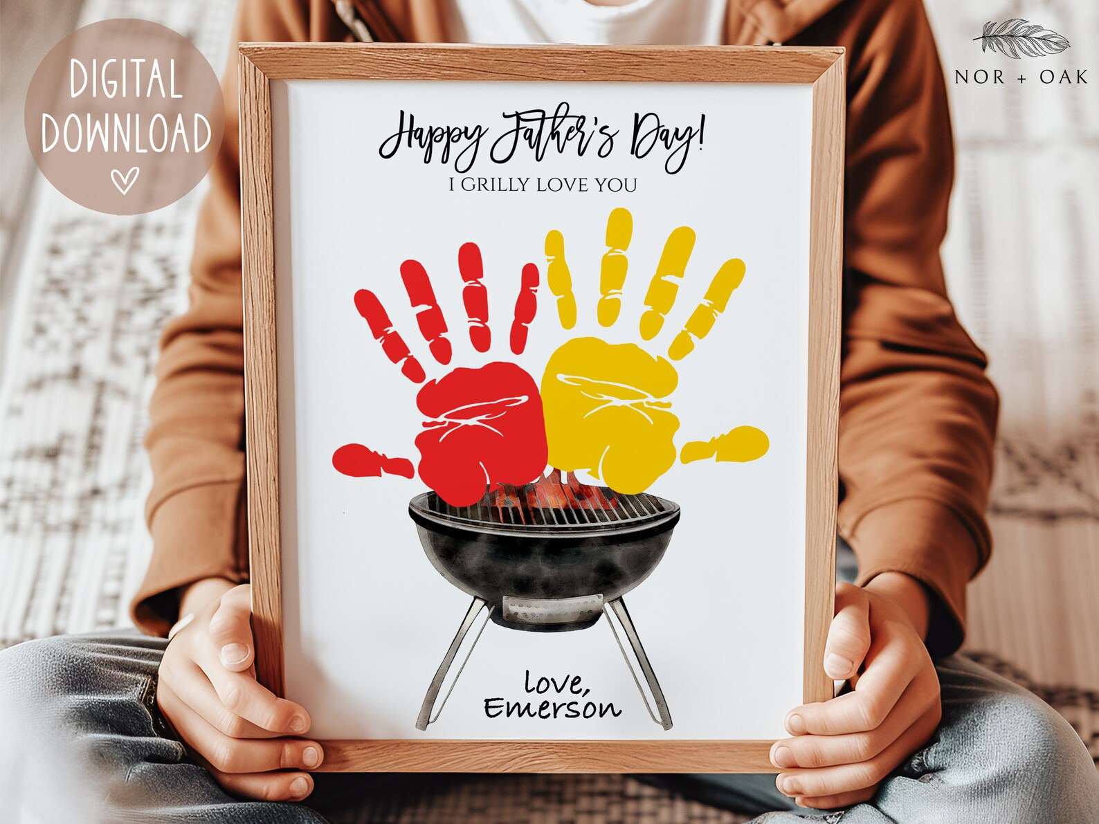 Fathers Day Handprint Craft, Fathers Day Gift, Fathers Day Print, I ...