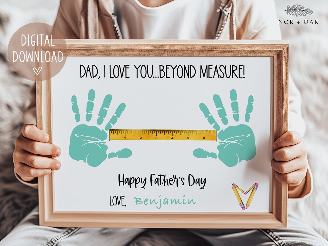 Fathers Day Handprint Craft, Fathers Day Gift, Fathers Day Card, Gift ...