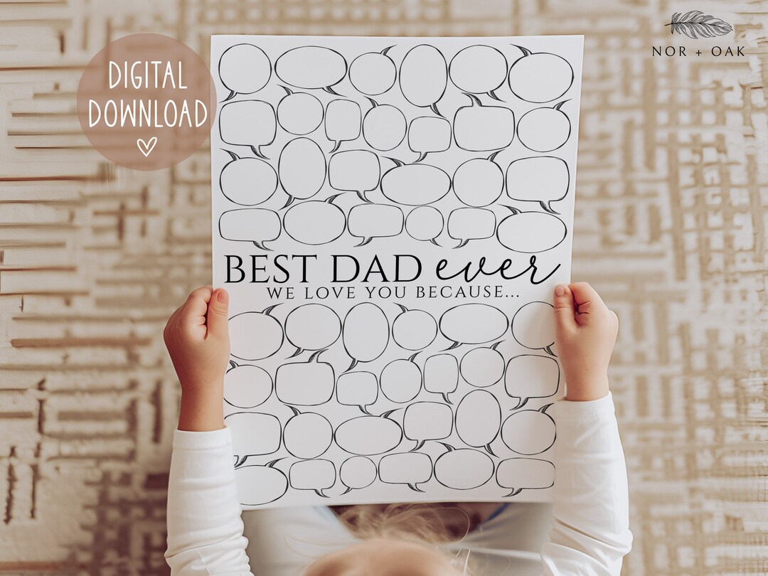 Fathers Day Craft, Fathers Day Gift, Reasons We Love You, Fathers Day ...