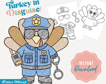 Disguise a Turkey, Turkey in Disguise Printable, Mermaid Turkey, Hide ...