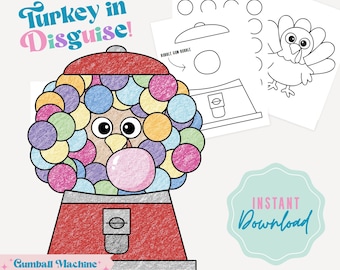 Disguise a Turkey, Turkey in Disguise Printable, Mermaid Turkey, Hide ...