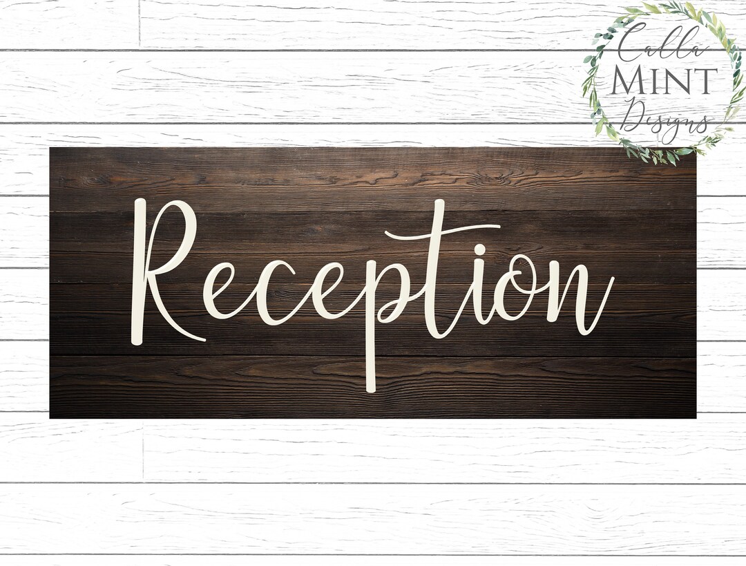 Reception Svg Reception Sign Svg Wedding Svg Wedding Sign - Etsy