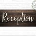 Reception Svg Reception Sign Svg Wedding Svg Wedding Sign - Etsy