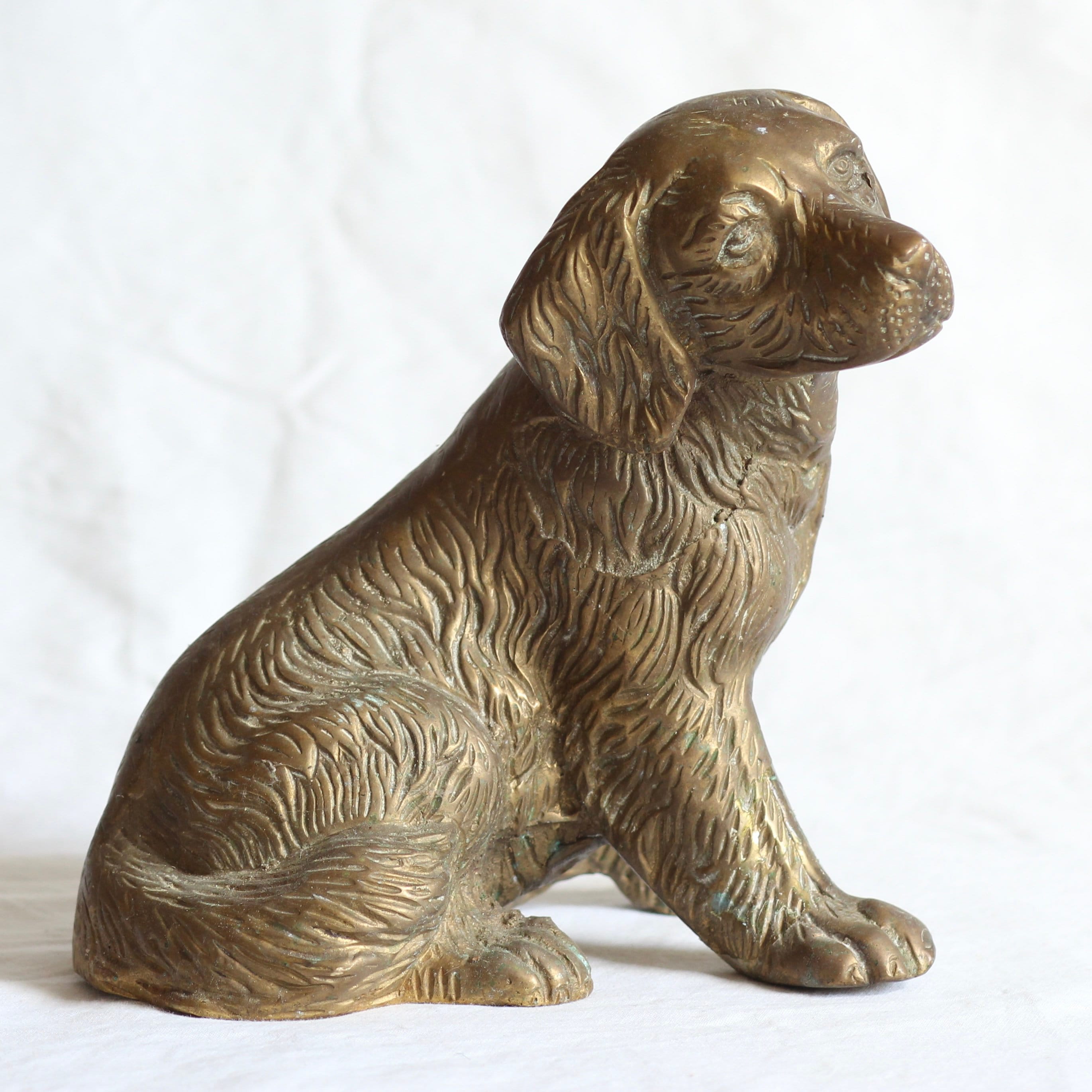 Vintage Brass Model Dog. Large Sized. Cast Metal Ornament. - Etsy