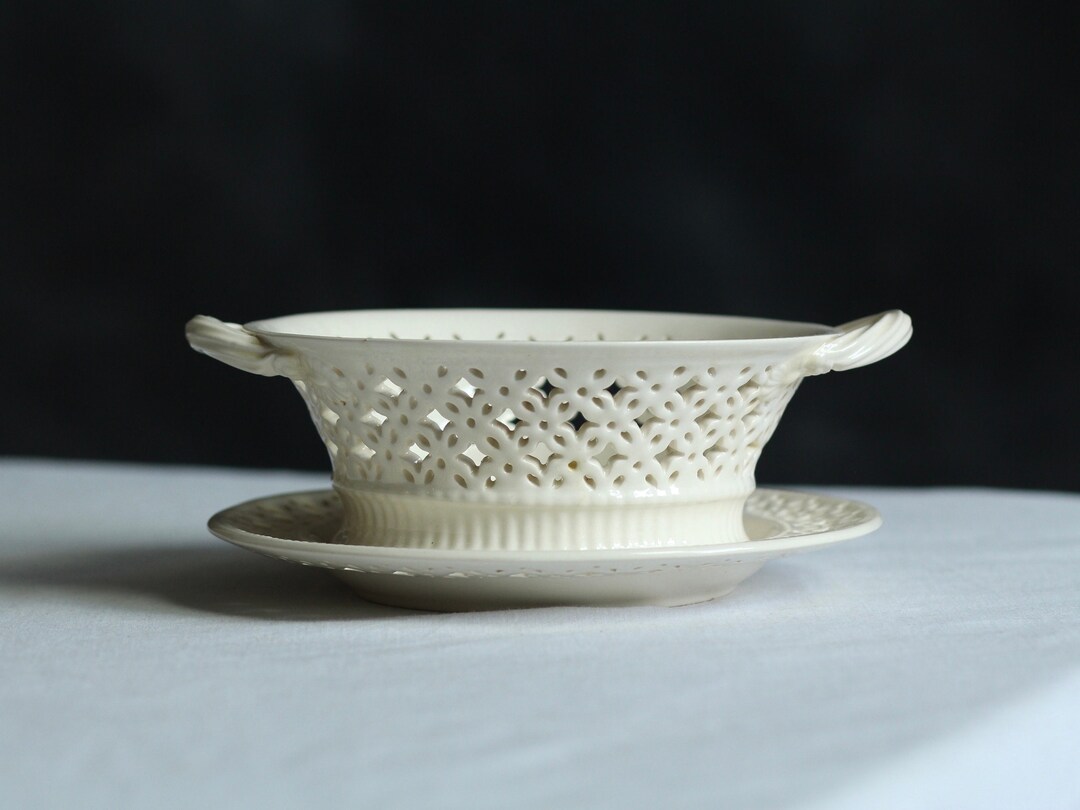 Vintage Hartley Green & Co Creamware Fruit Bowl Set. Leeds. Creamware ...