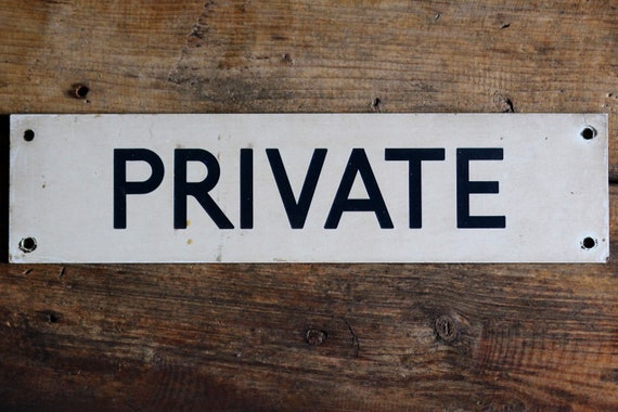 Vintage PRIVATE Sign. Plastic. Wall-mounted. Typography Art. | Etsy