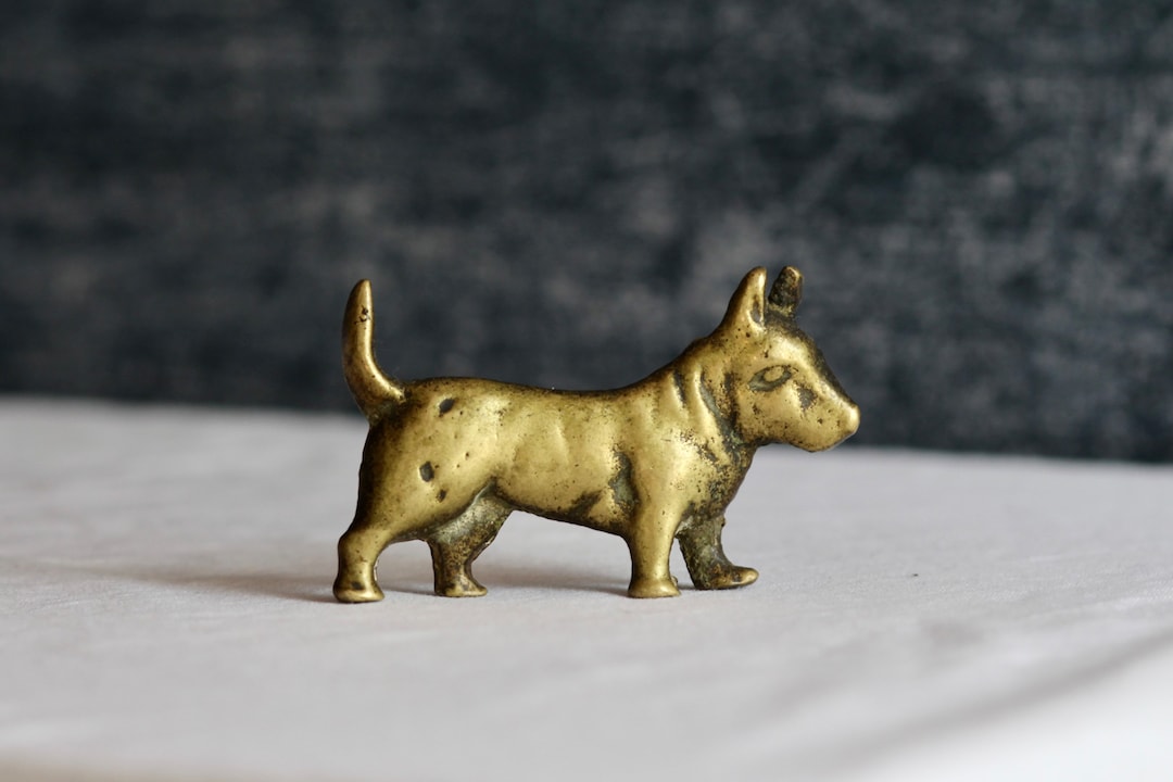 Vintage Brass Model Dog. Miniature. Midcentury. Cast Metal - Etsy
