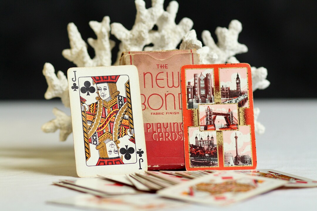 Vintage Playing Card Set. Original Box. Game Play. Vintage Ephemera ...