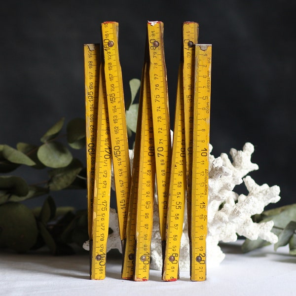 Vintage Wooden Ruler - Etsy