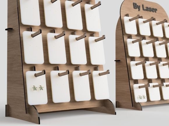 Earring Display Stand, Laser Cut Files - Etsy