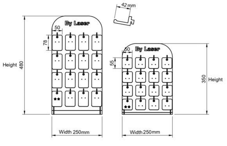Earring Display Stand, Laser Cut Files - Etsy