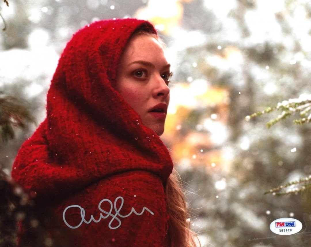 Amanda Seyfried Signed "red Riding Hood" 8x10 Photo (PSA COA) Valerie ...