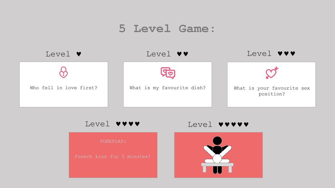 Funny Love Game | Printable Sex-love Game for Couples (+18) | Digital ...