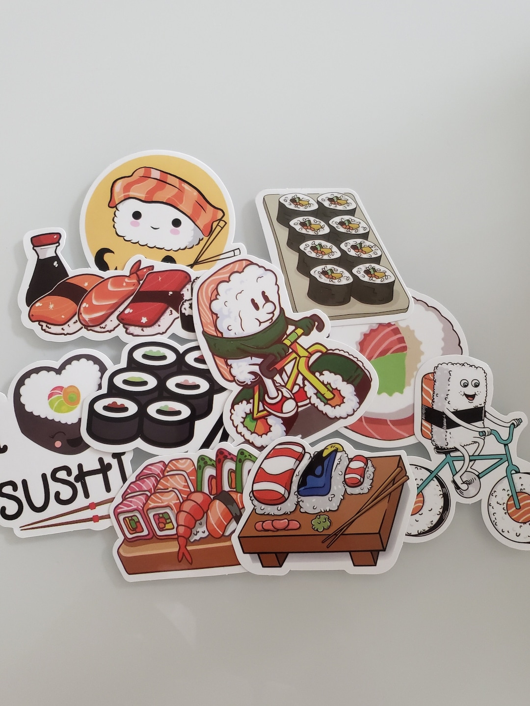 Sushi Stickers Sushi Lover Stickers Cute Food Etsy