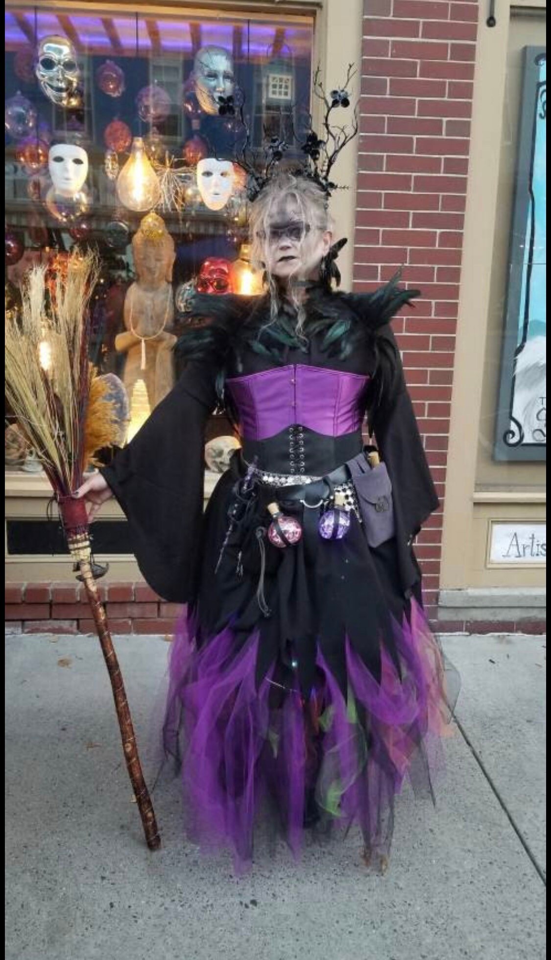 Gothic Forest Witch Black Tree Branch Antler Headdress - Etsy