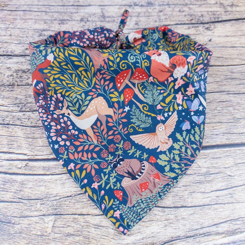 Woodland Animals Bandana - Etsy