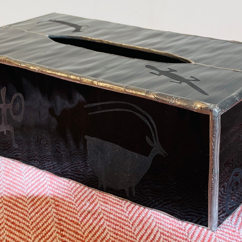 Stained Glass Tissue Box - Etsy