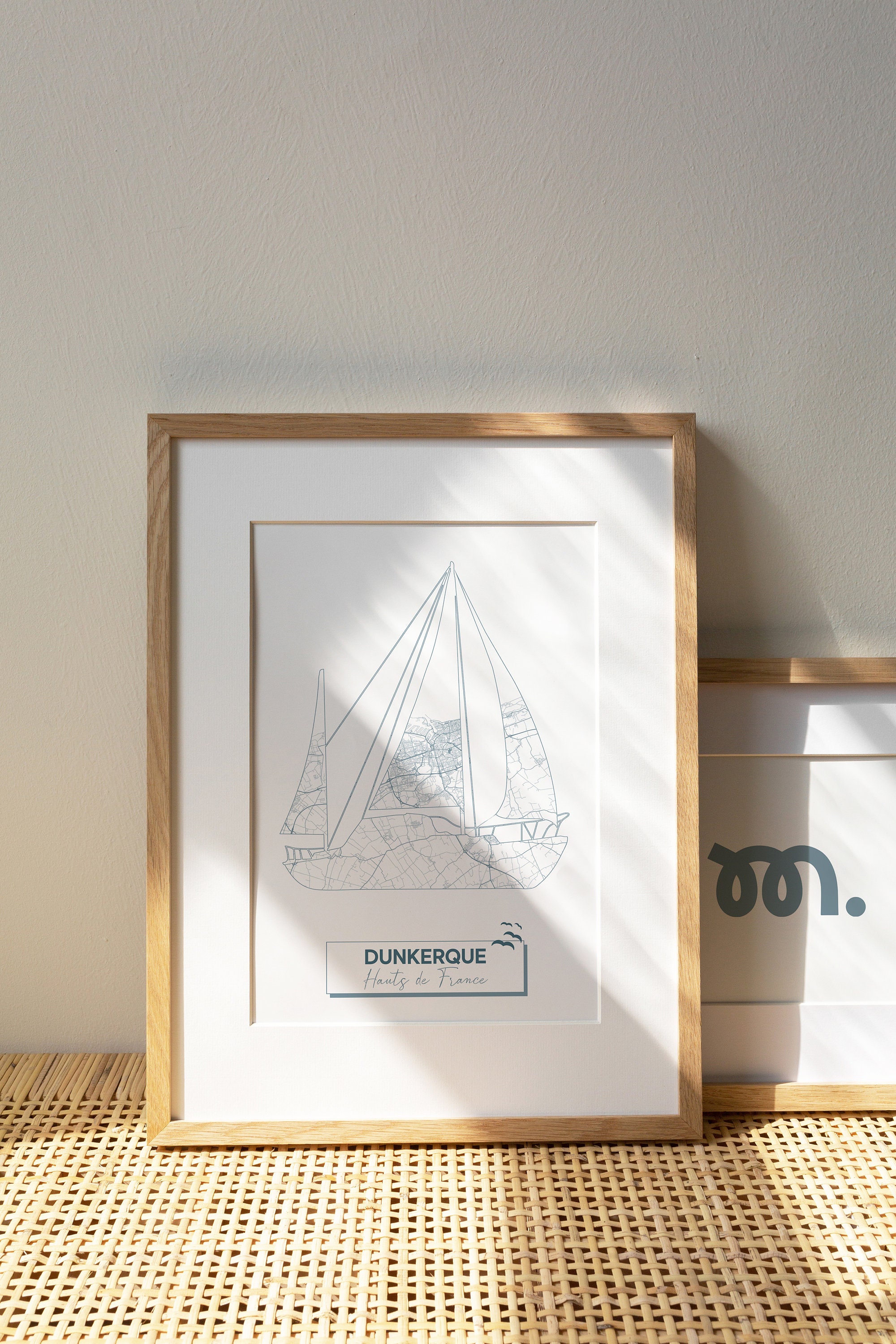 Original Map of Dunkirk Dunkirk Poster, the English Channel, France ...