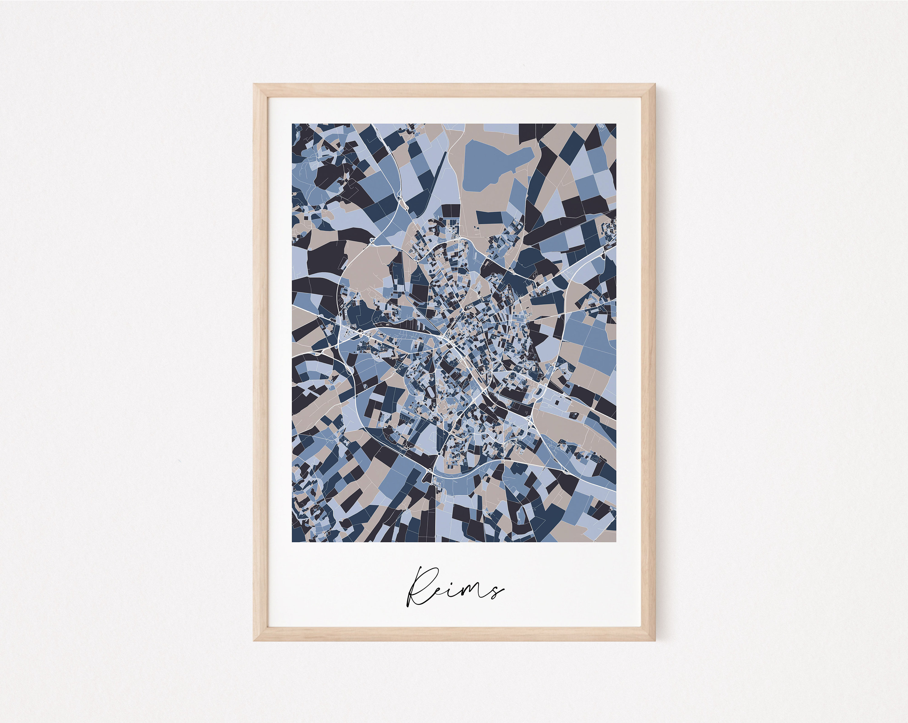 REIMS Unique Map of Reims, Reims Cathedral Poster, Reims Poster, Reims ...