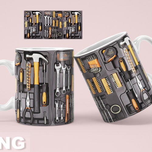 Mechanic Tools PNG 12oz and 15oz Cricut Mug Press Designs - Etsy