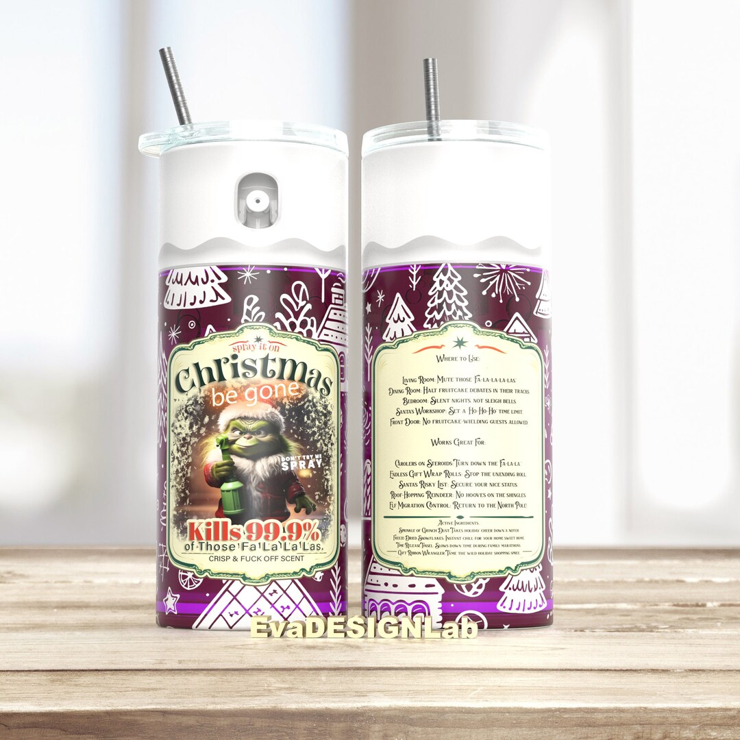 Gremlin Elf Purple Spray It on Christmas Be Gone Repellent 20 Oz Cute ...