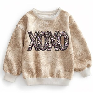 XOXO PNG Diamond Sparkly Glitter Faux Embroidery Png Patch Sequins Valentines Day Shirt Design ...
