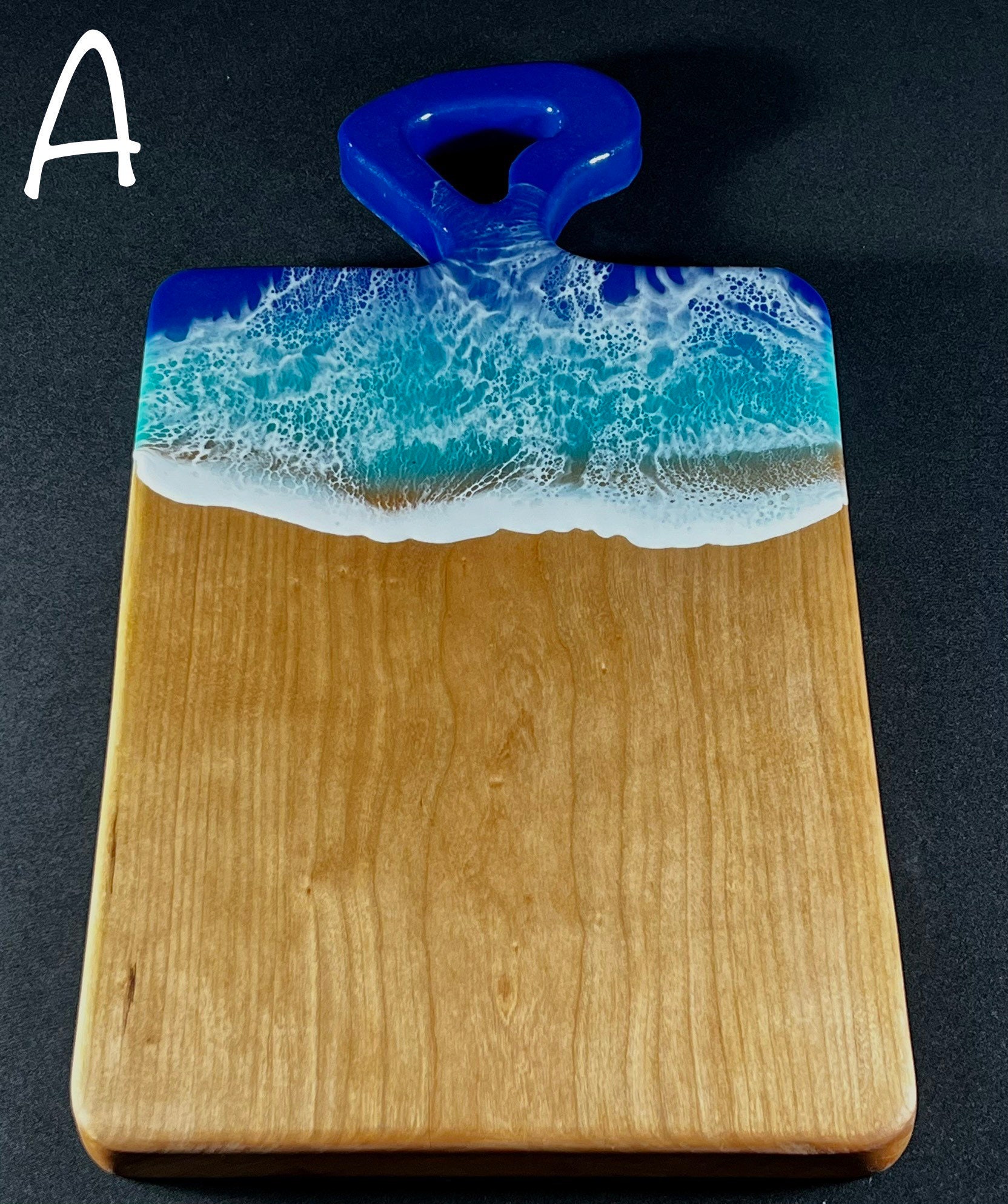 Wick Handle Ocean Wave Cutting Board Beach Front Wave Wooden - Etsy