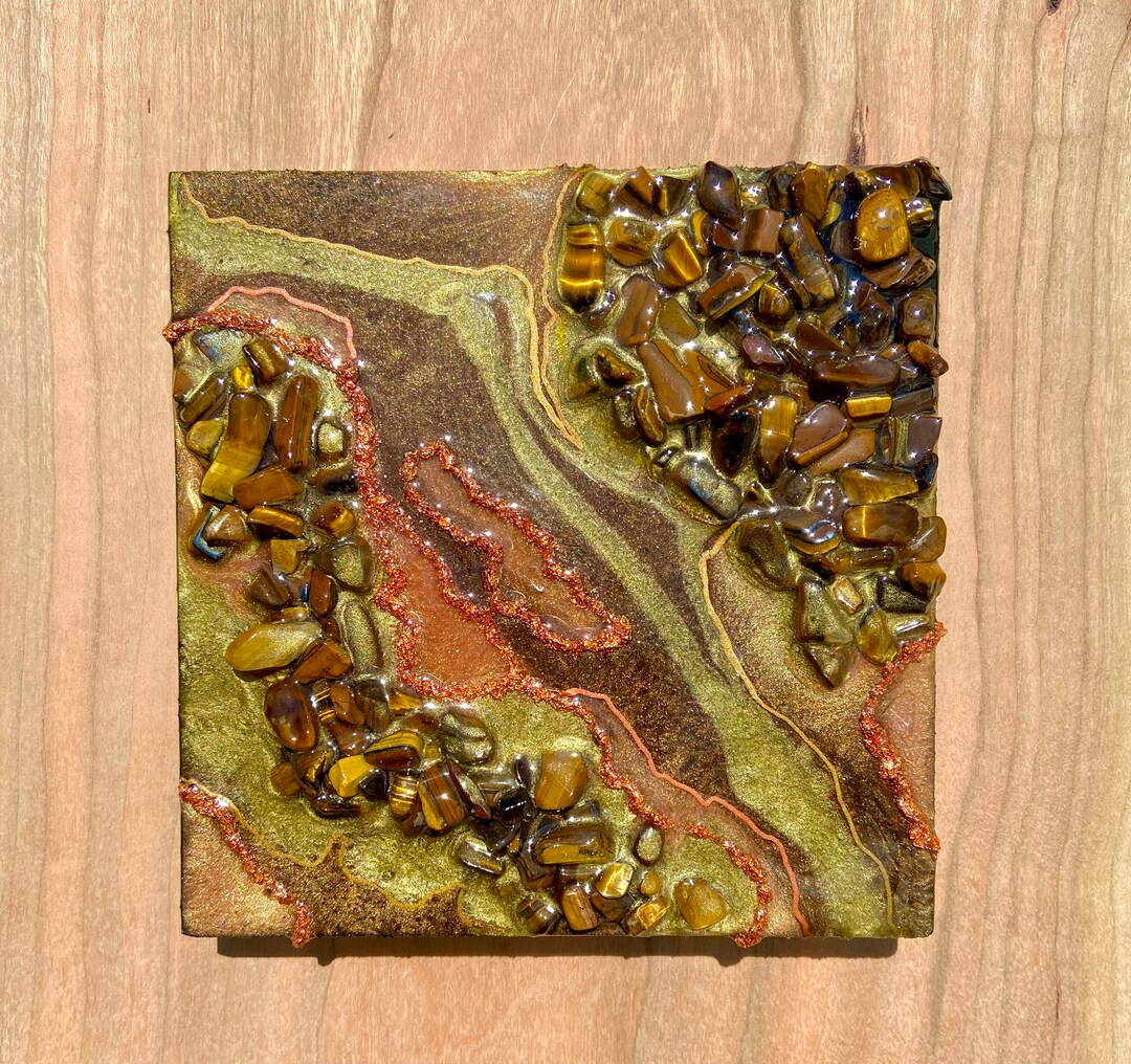 Tigers Eye Geode Wall Art - Etsy