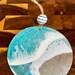 Ocean Wave Metal Christmas Ornaments, Ocean Ornaments, Custom Ocean ...