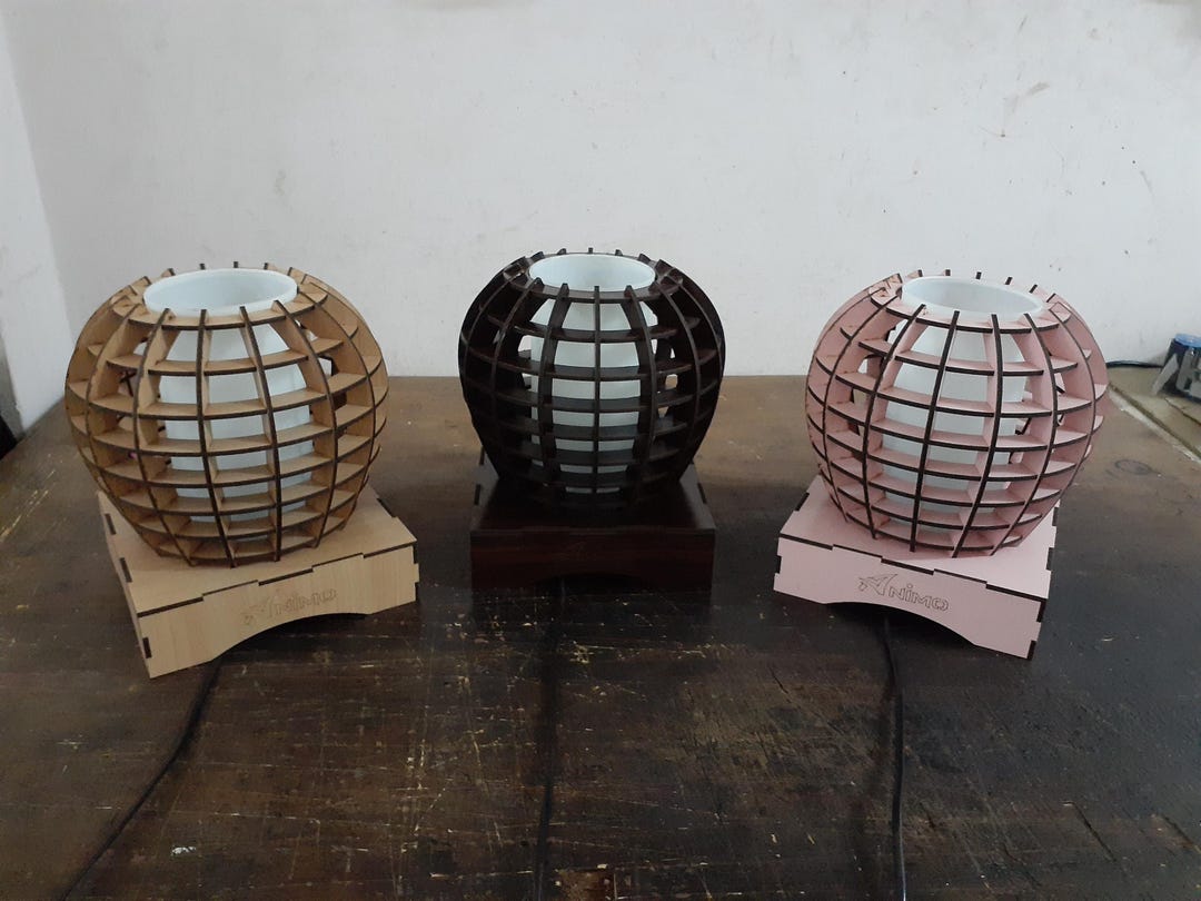 Desk Lamp Laser Cut Design Lamp Lampshade, Abajour Dxf , Cdr , Svg ...