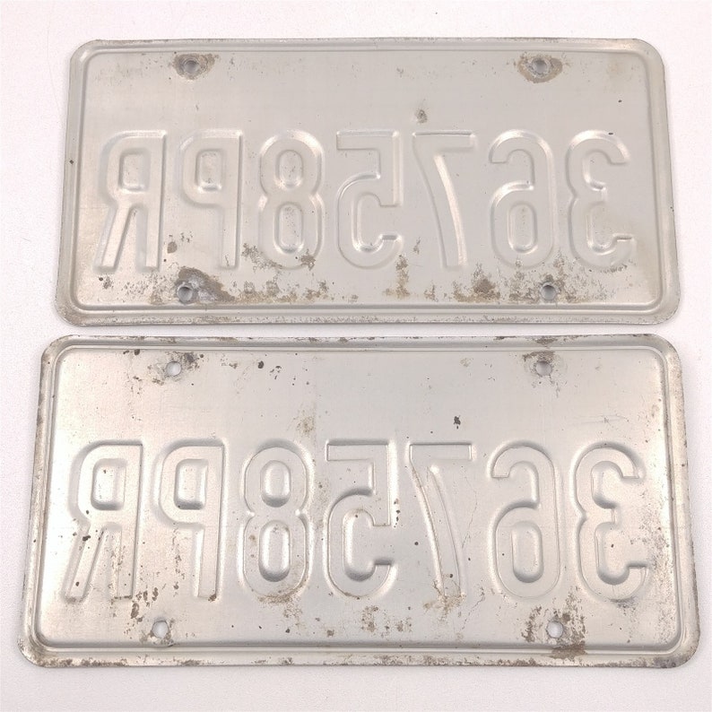 1990s WA State Apportioned License Plate Match Pair Blue - Etsy