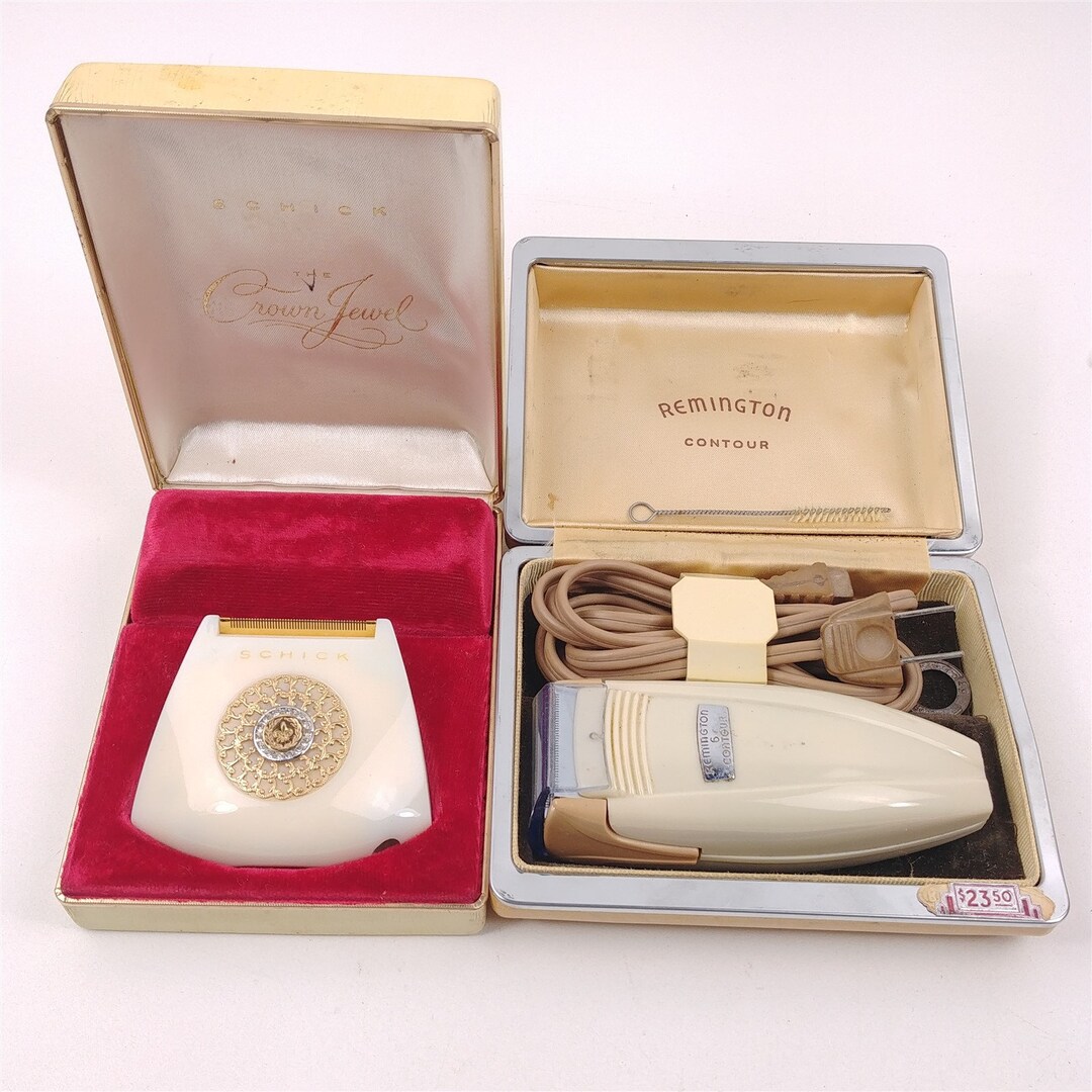 2 Electric Razors Shavers - Remington 6 Contour & Schick Crown Jewel No ...