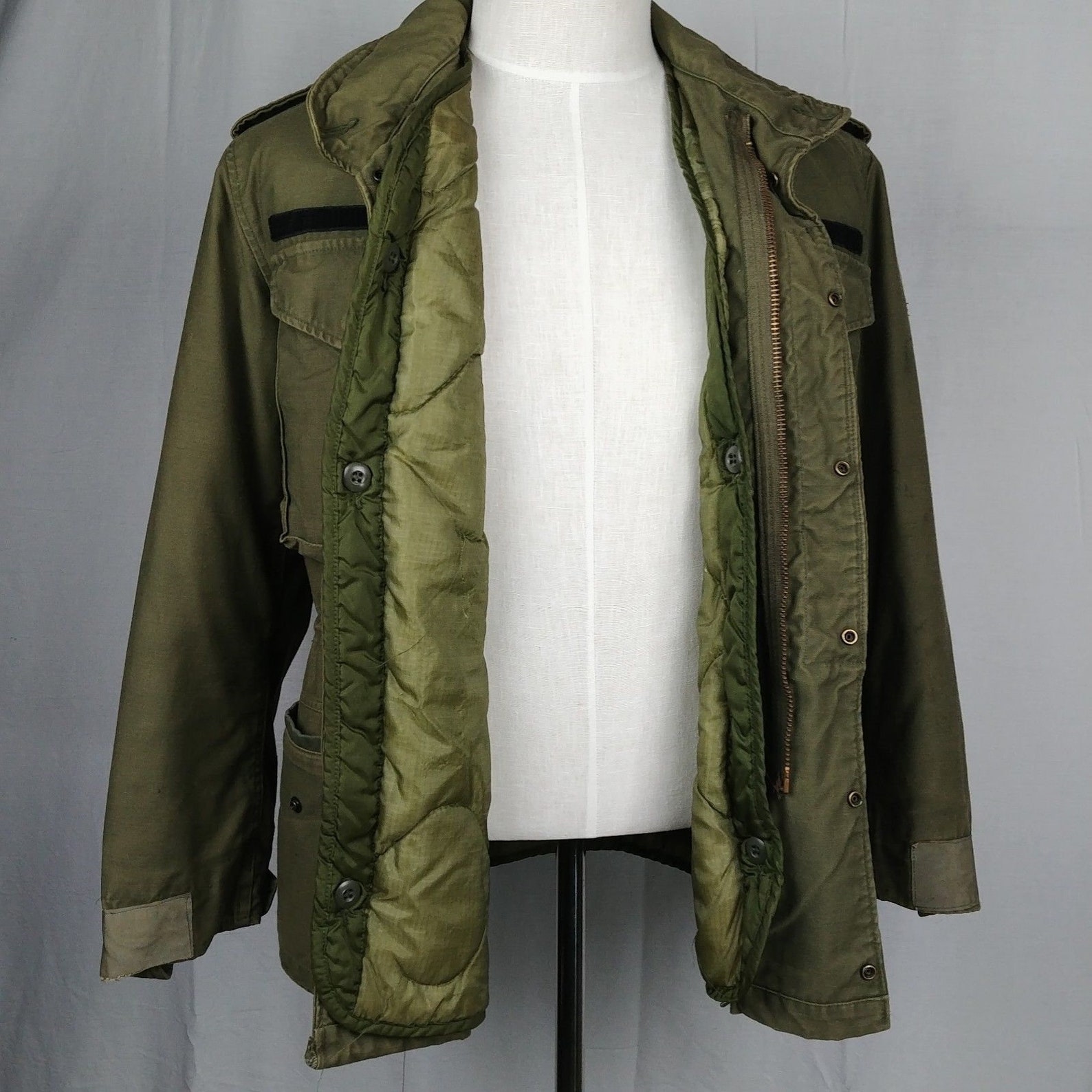 US Military Olive Drab Green Cold Weather Field Coat Jacket - Etsy