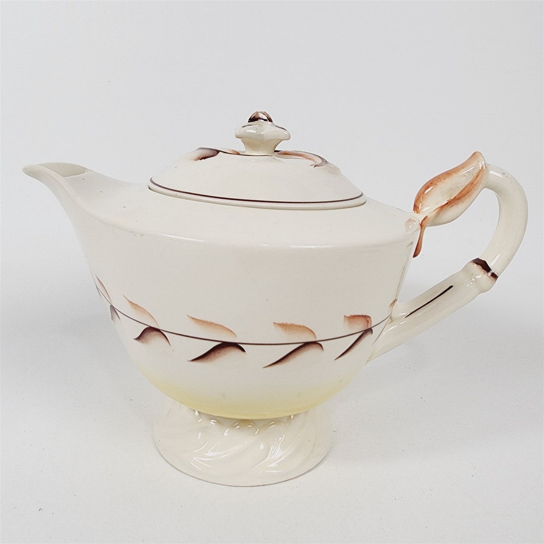 Vintage Vernon Kilns California Arcadia Teapot Hand Painted - Etsy