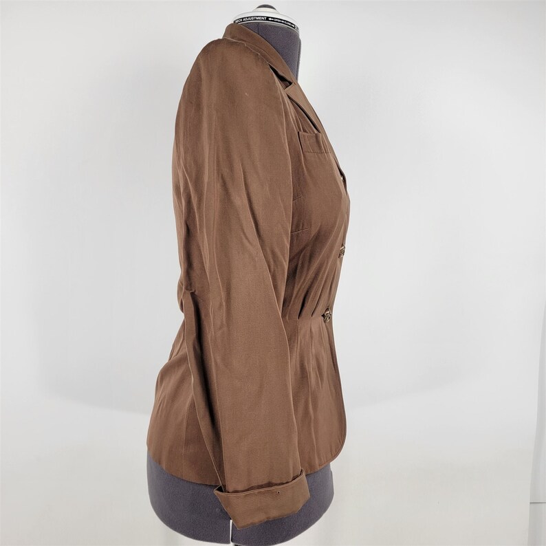 Vintage Forstmann Amy Linker Brown Blazer Womens Gab Jacket - Etsy