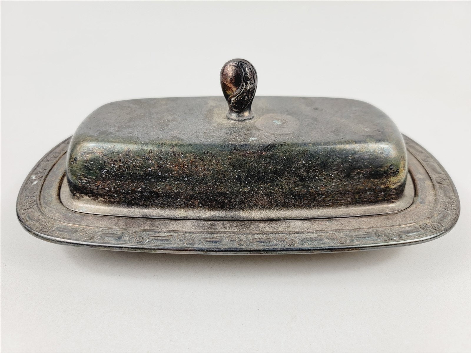 Butter Dish Oneida EPNS Covered Parklane Glass Insert | Etsy