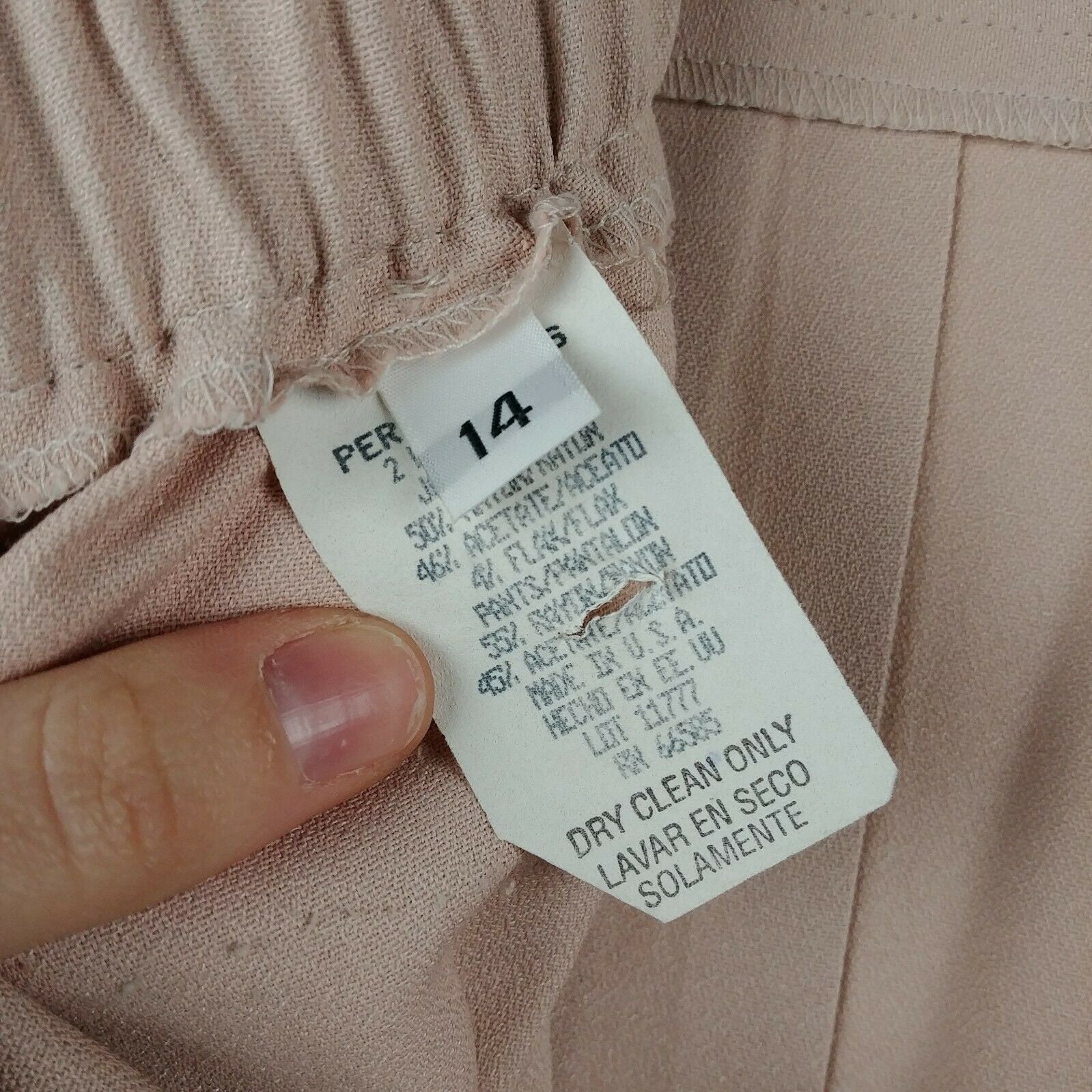 Perceptions Pink & Cream Womens Suit Set Pleated Pants Button | Etsy