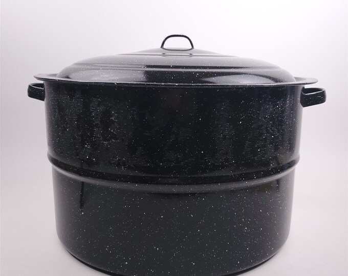 Vintage Granite Pail Enamelware Canning Pot Colbalt Blue - Etsy