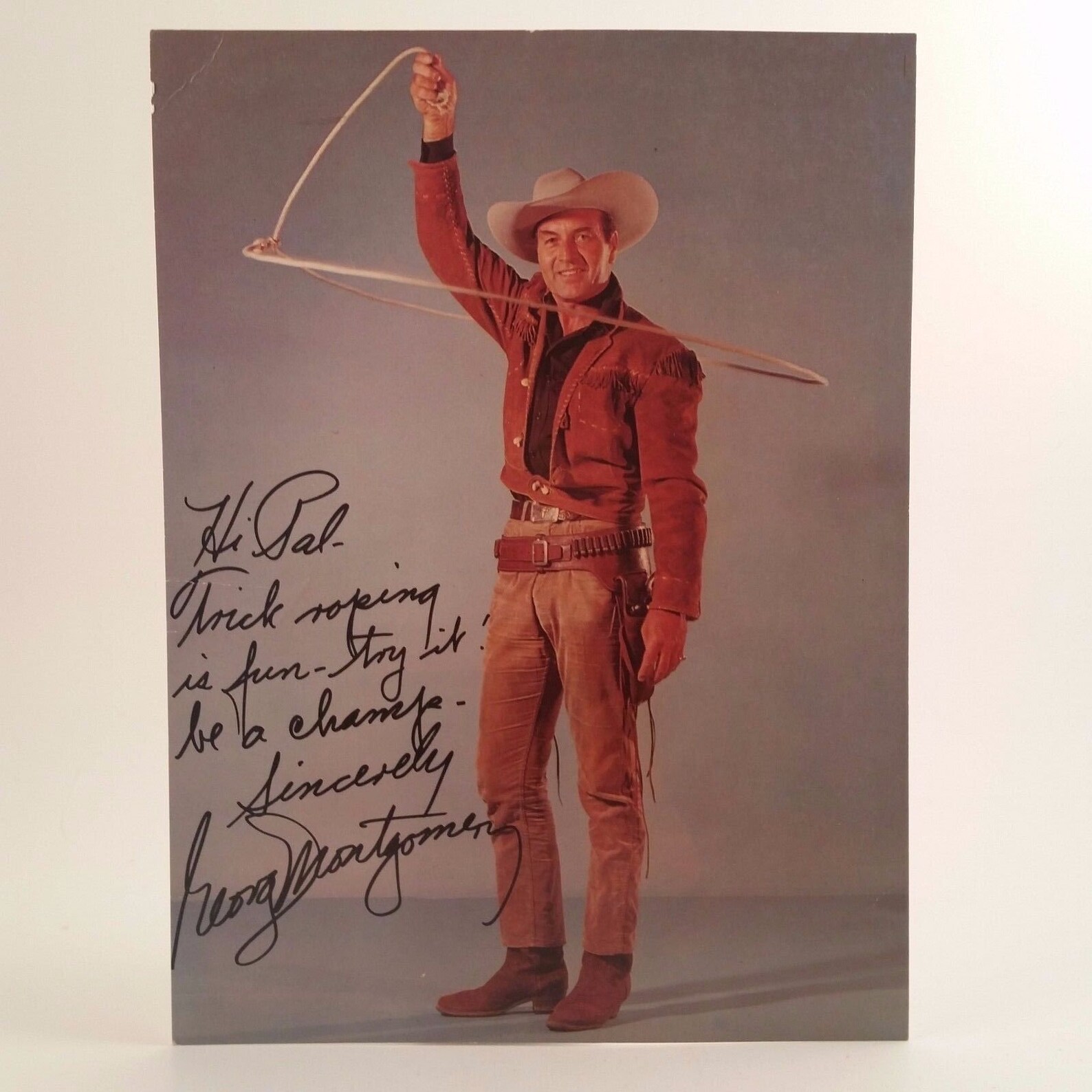 Cowboy Star GEORGE MONTGOMERY Signed Photo - Etsy