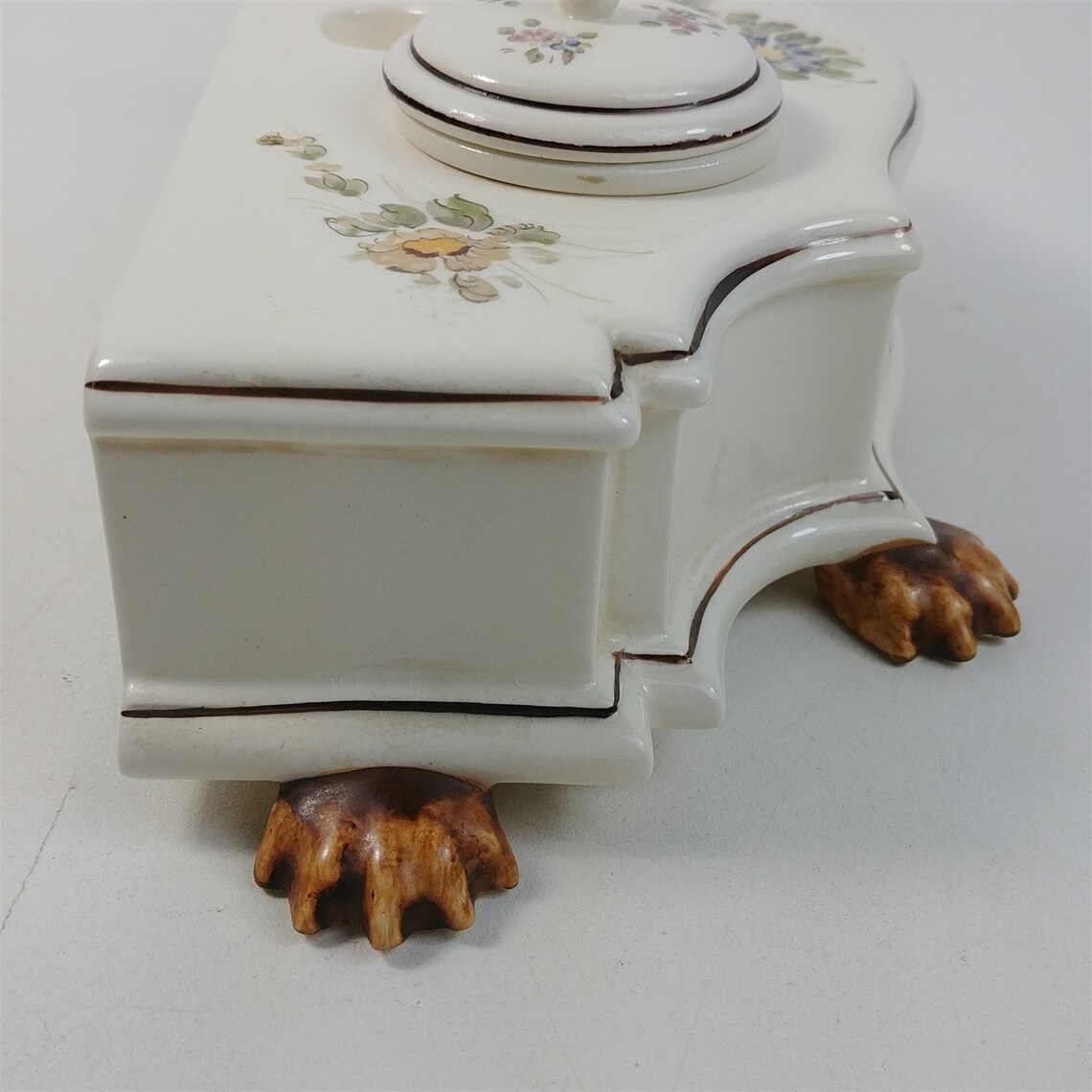 Sadek Japan Andrea Ceramic 7458 Inkwell Flowers Floral Pen - Etsy