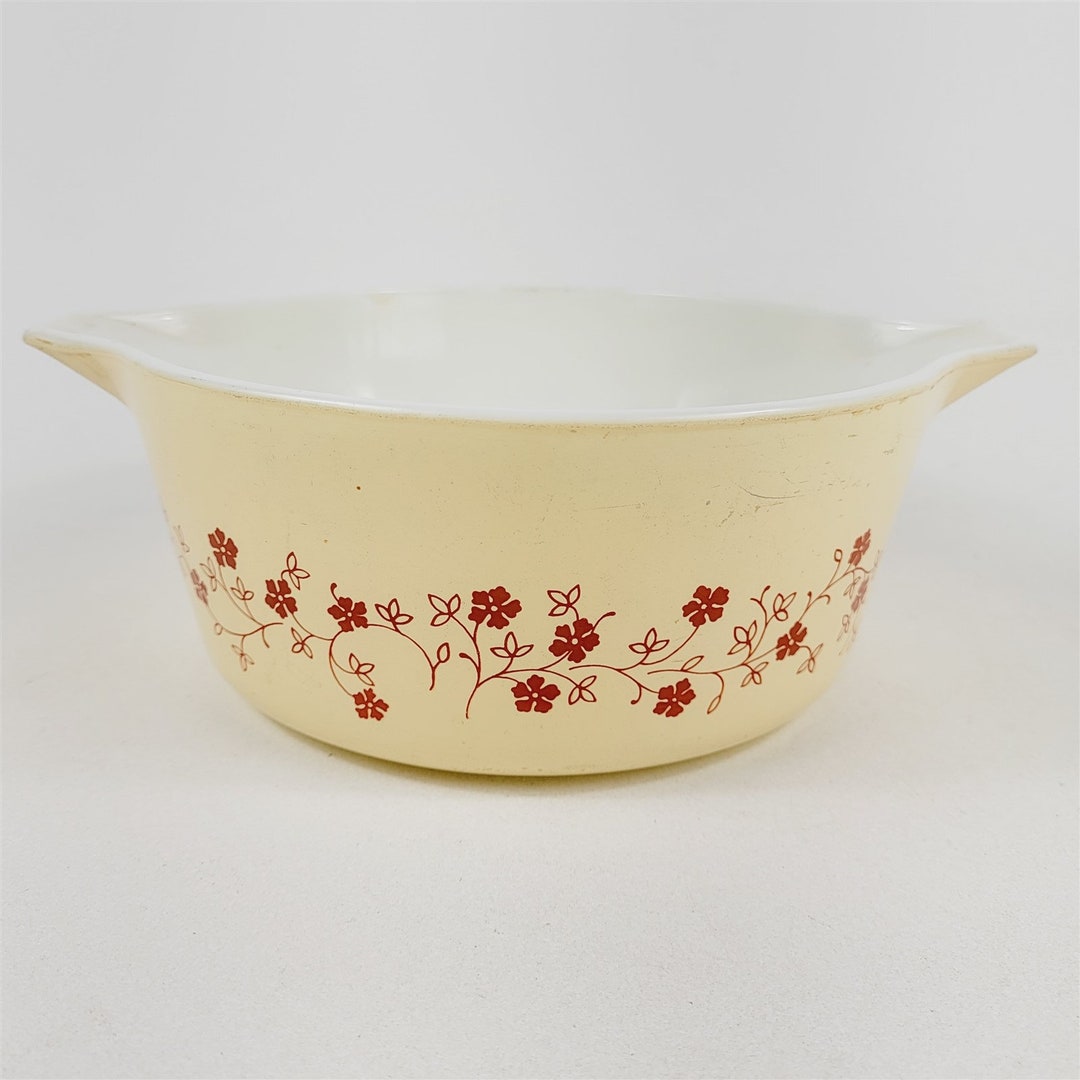 Vintage Pyrex Trailing Flowers Casserole Dish 475 2.5L - No Lid - Etsy