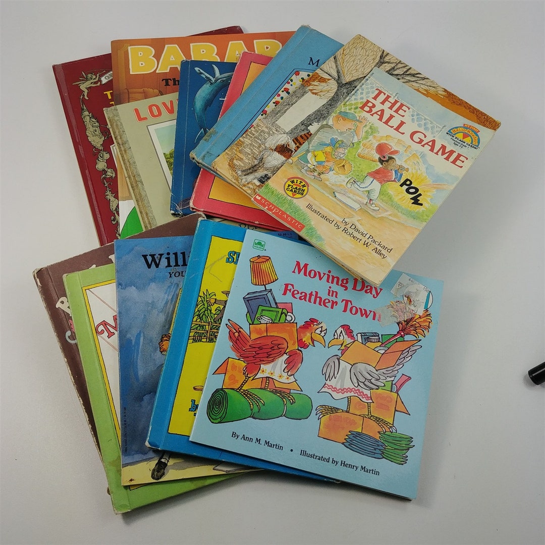 Lot of 13 Children's Picture Books Hardcover, Paperback Animals - Etsy